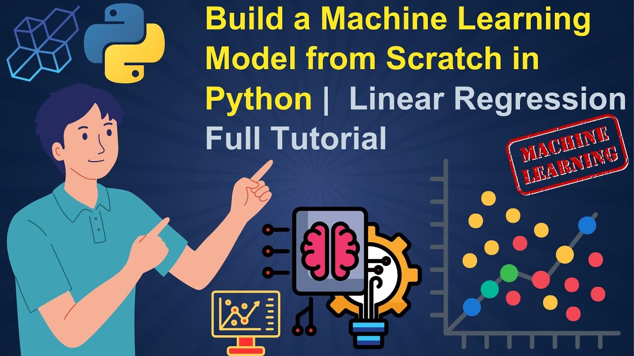 Build a Machine Learning Model from Scratch in Python | Linear Regression Full Tutorial - Starts ...